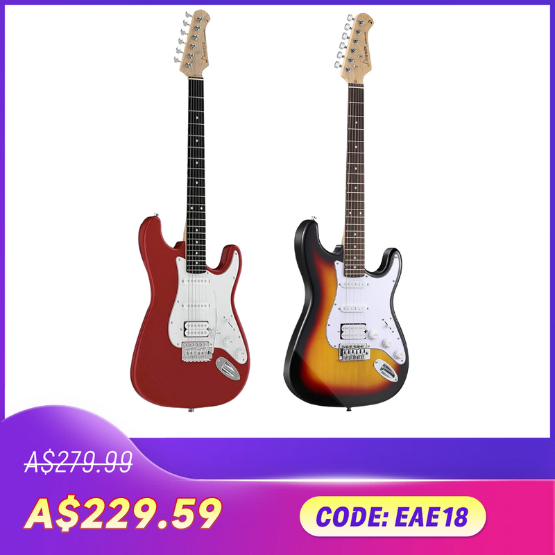 Donner DST-100 Solid Body S-S-H Pickups Electric Guitar Kit with Ampli ...