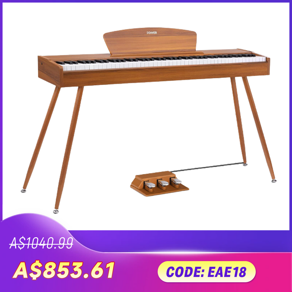 Donner DDP-80 Home Digital Piano Wooden Stlye 88-Key Weighted – Donner ...