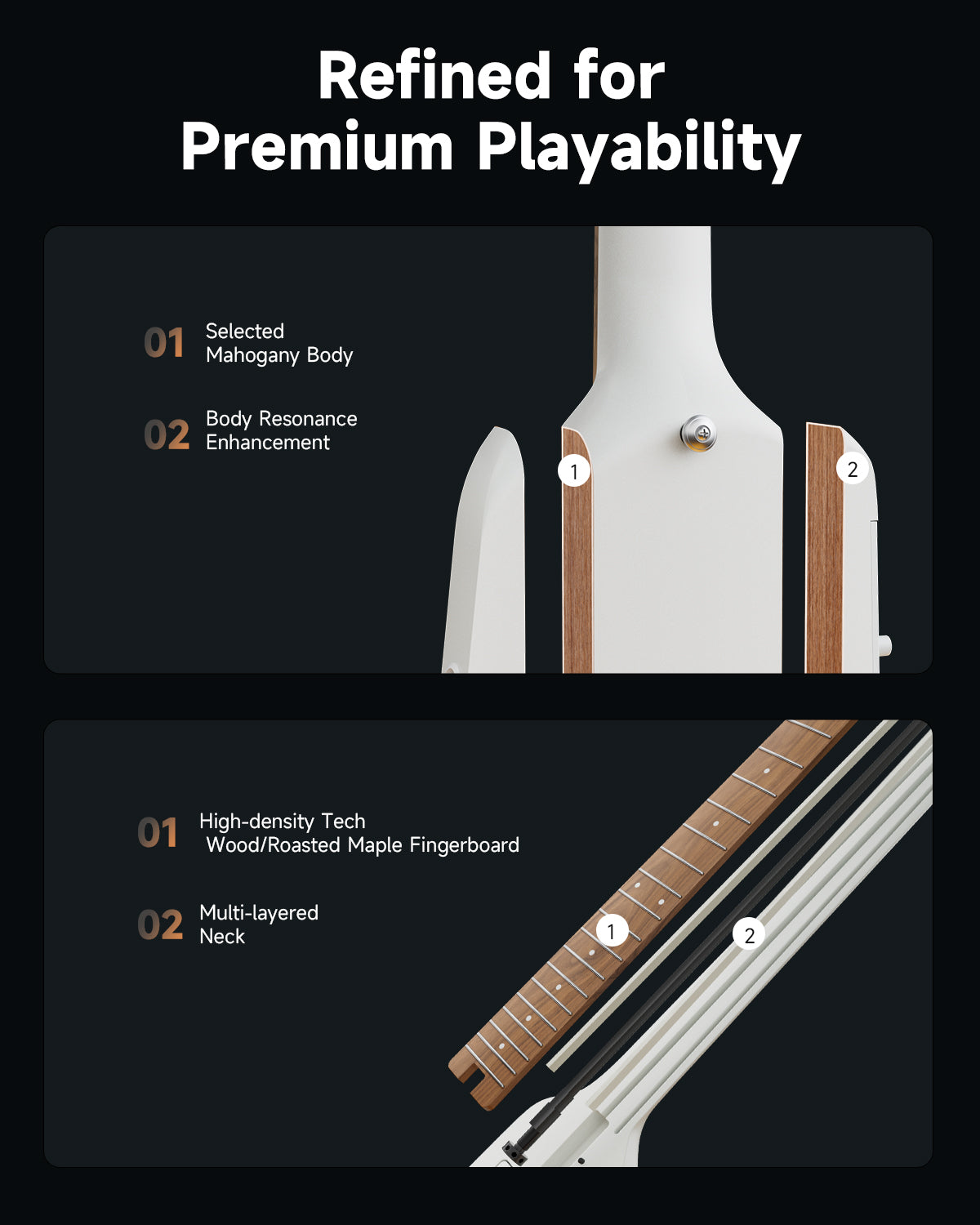 Donner HUSH X PRO Electric Guitar – Donner Music - AU
