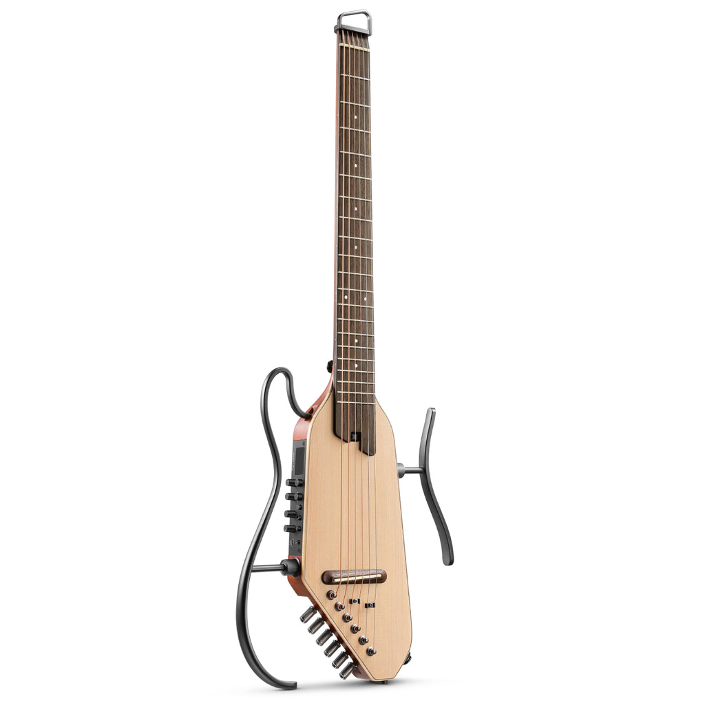 Donner HUSH-I PRO Guitars Acoustic-Electric Travel Guitar Kit With Mul ...