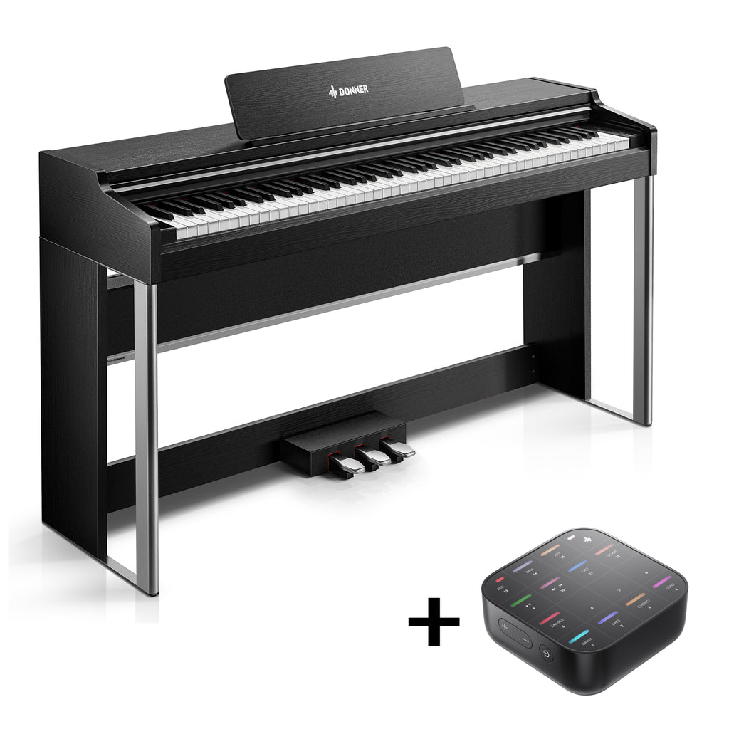 Donner DDP-200 PRO 88 Keys Hammer Keyboard Weighted Digital Piano Stan ...