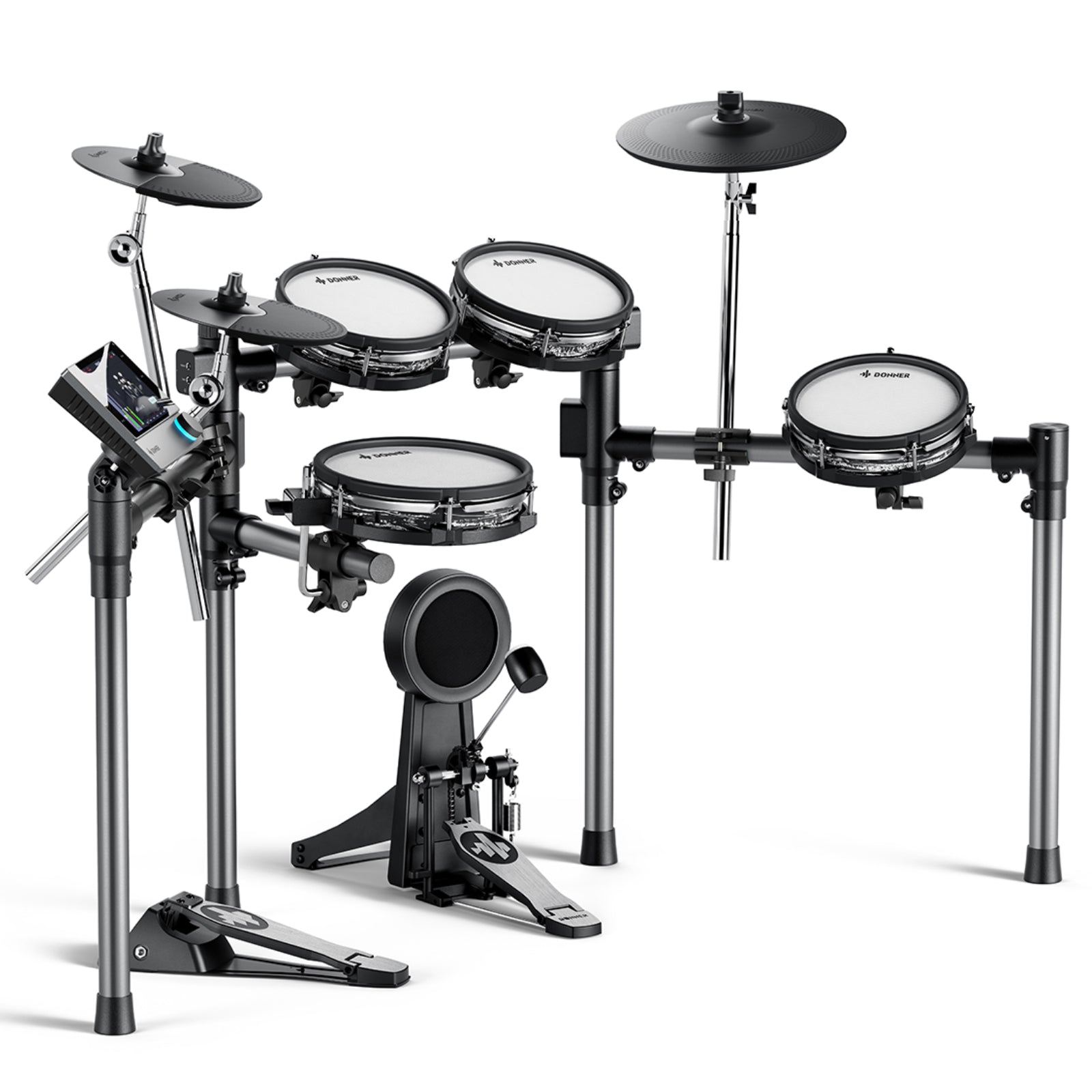 Donner Beat Electronic Drum Set 5 Drums 3 Cymbals Electric Drum ...