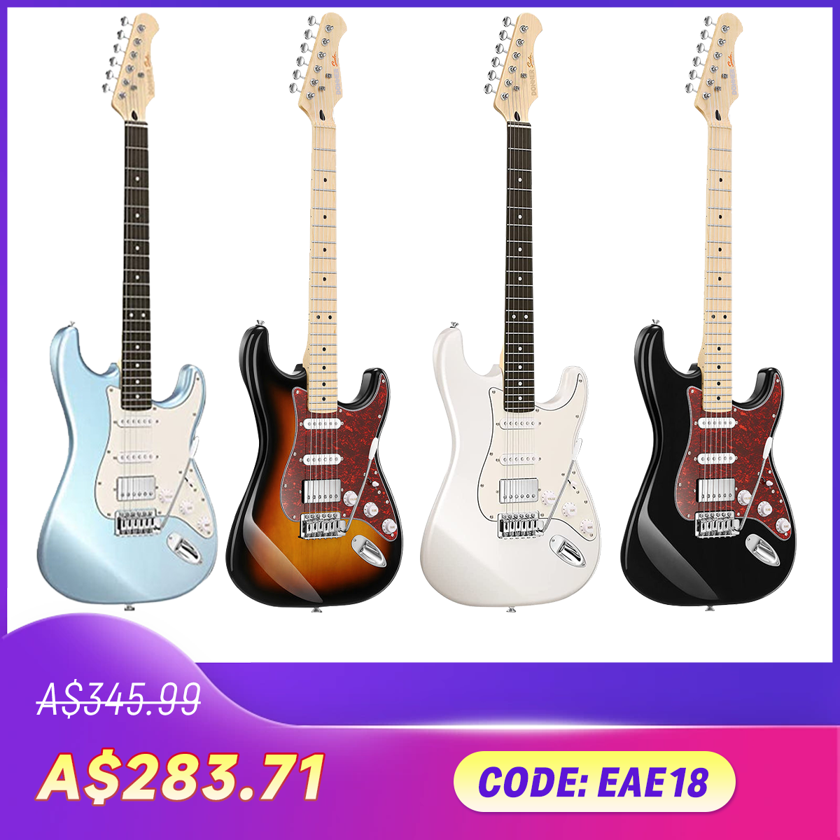 Donner DST-152 39 Inches Electric Guitar Kit – Donner music-AU