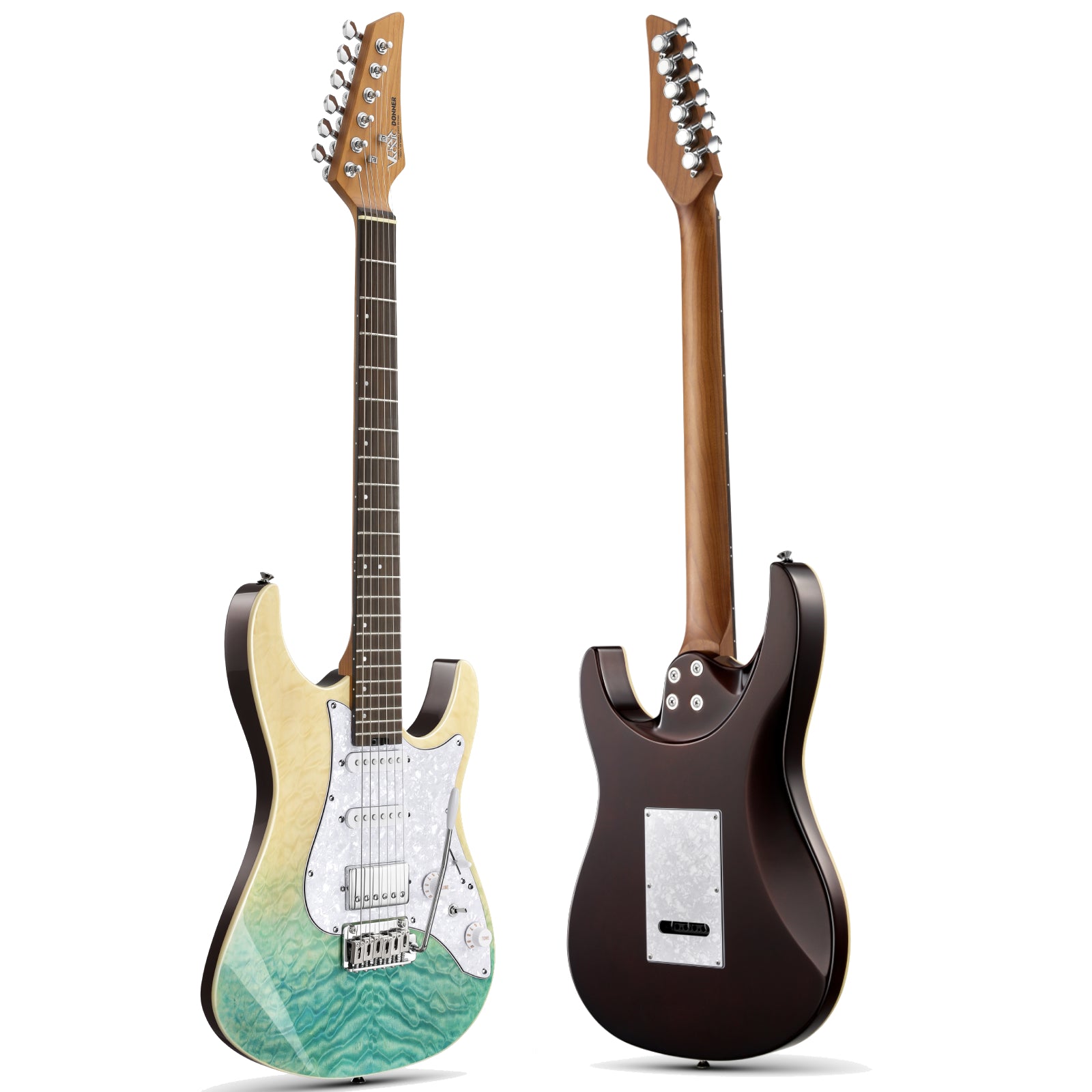 DST-550 Fade S-Style Electric Guitar for Rock & Practice – Donner